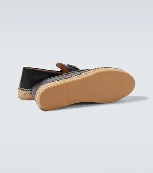 Valentino Garavani Vlogo Leather Espadrilles