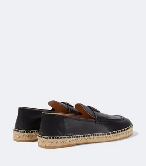 Valentino Garavani Vlogo Leather Espadrilles