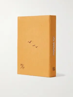 OLYMPIA LE-TAN The Hamptons Embroidered Appliqué Canvas Clutch - Orange