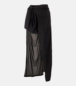 Balmain Semi-sheer Beach Cover-up - Black