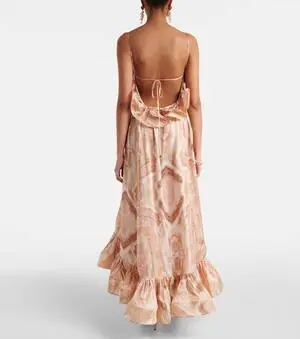 Zimmermann Illuminate Printed Silk Maxi Dress