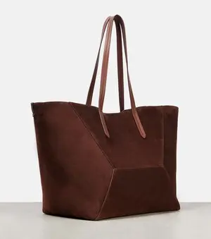 Brunello Cucinelli Suede Tote Bag - Brown