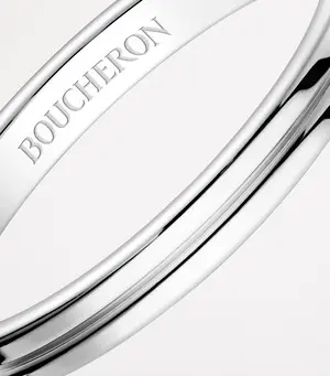 Boucheron Platinum Double Godron Wedding Band