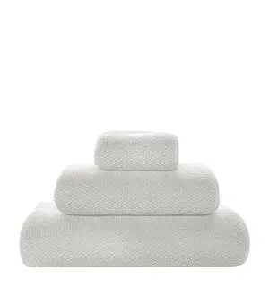 GRACCIOZA Cotton Pearls Bath Sheet - Silver