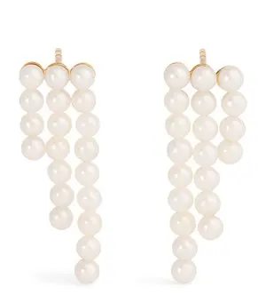 SOPHIE BILLE BRAHE Sophie Bille Brahe La Valse Trois Temps Pearl Drop Earrings