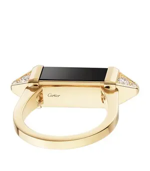 Cartier Les Berlingots De Ring With Onyx And Diamonds