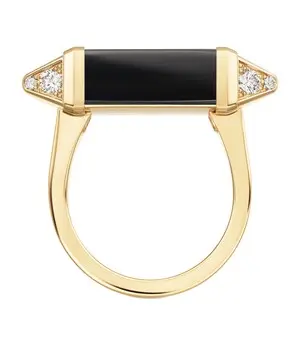 Cartier Les Berlingots De Ring With Onyx And Diamonds