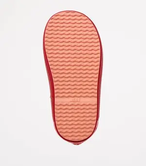 MIKI HOUSE Rubber Rain Boots With Checked Panelling And Bow Detailing