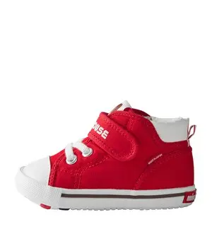 MIKI HOUSE High-top Sneakers With Velcro Fastening - Red