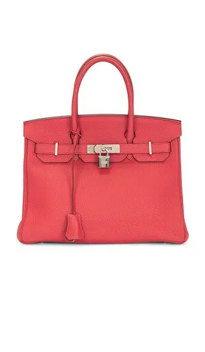 FWRD RENEW Hermes Togo Birkin 30 Handbag - Red