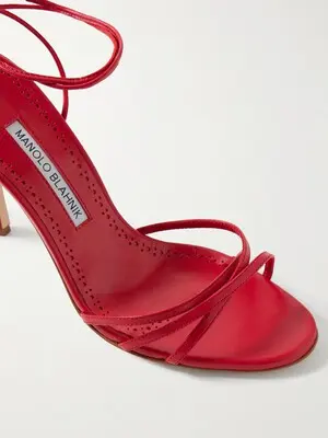 Manolo Blahnik Leva 105 Leather Sandals
