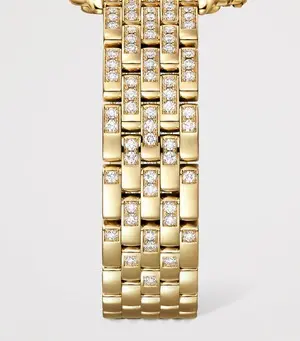 Cartier Panthère De 18k Yellow Diamond Watch