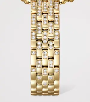 Cartier Panthère De 18k Yellow Diamond Watch
