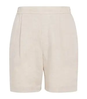 CHE Relaxed Linen Shorts With Cuffs