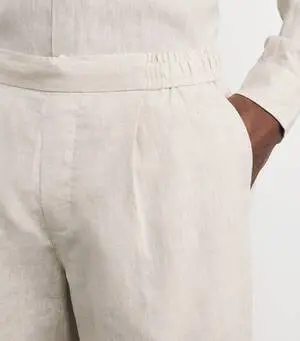 CHE Relaxed Linen Shorts With Cuffs