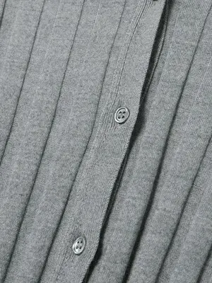 Daughter Ribbed Wool V-neck Cardigan