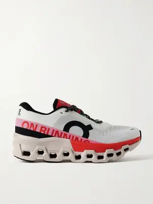 On Cloudmonster 2 Rubber-trimmed Mesh Sneakers - White