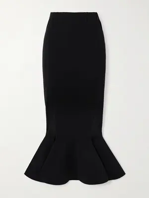 Marni Pleated Cotton-jersey Midi Skirt