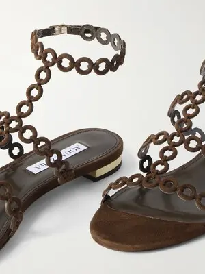 AQUAZZURA Infinity Suede Sandals