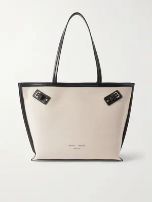 Proenza Schouler Days Canvas Tote With Leather Trim - Neutrals