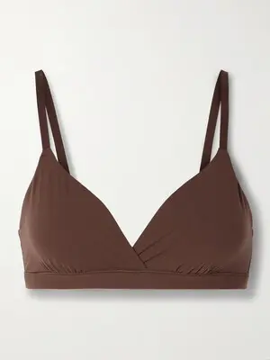 SKIMS Fits Everybody Crossover Bralette - Brown