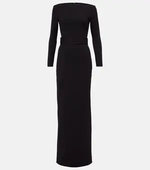 Solace London Sabina Off-shoulder Gown - Black