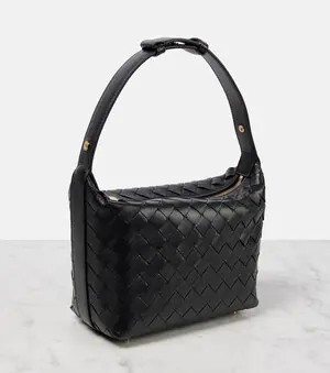 Bottega Veneta Wallace Mini Intrecciato Leather Shoulder Bag