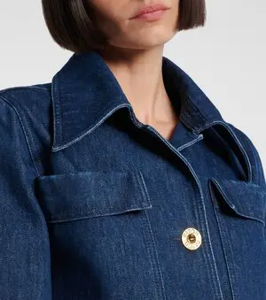 PATOU Cropped Denim Jacket