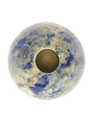 LOREN STEWART Ovo Candle Holder - Blue Marble