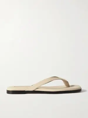 EMME PARSONS Meta Leather Flip Flops - Neutrals