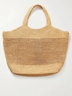 Saint Laurent Icare Maxi Raffia Tote - Neutrals