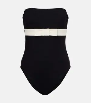 KARLA COLLETTO Kit Bow-detail Swimsuit - Black