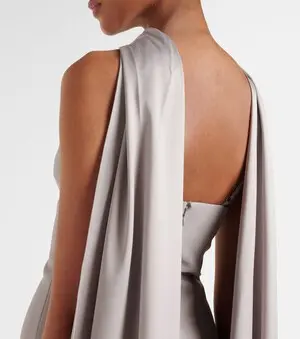 Solace London Cece Gown In Pewter