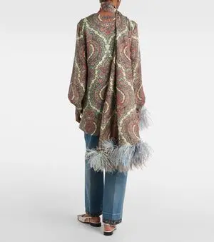 Valentino Garavani Voyage Imaginaire Silk Georgette Blouse