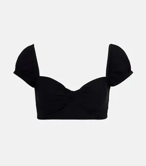 KARLA COLLETTO Ventana Bikini Top - Black
