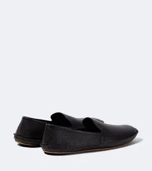 THE ROW Vasko Leather Slip-on Shoes