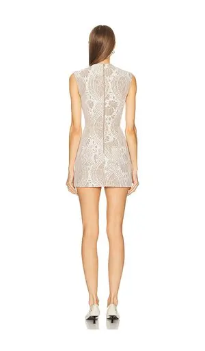 Giuseppe Di Morabito Lace Mini Dress With Floral Embellishment