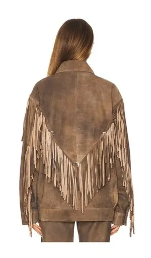 LAMARQUE Arizona Suede Fringe Jacket