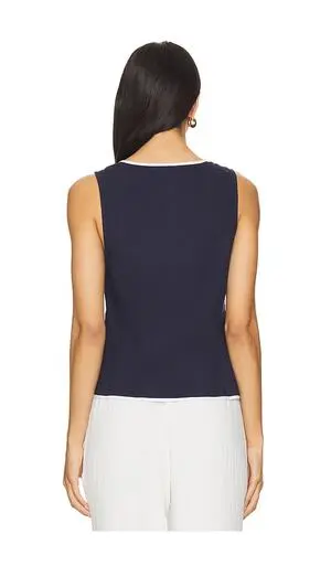 Onia Air Linen Tie Front Top