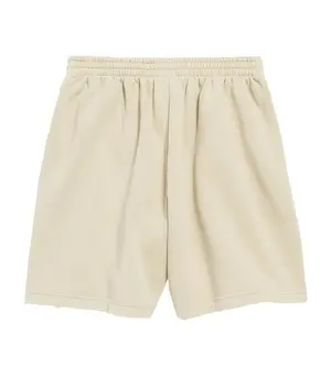 Balenciaga Cotton Logo Wide-leg Shorts
