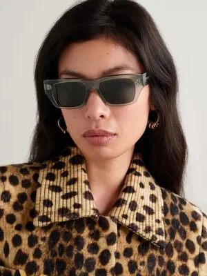 Celine Square-frame Acetate Sunglasses - Gray