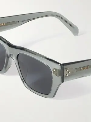 Celine Square-frame Acetate Sunglasses - Gray