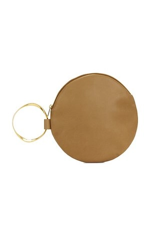 THE ROW Round Bracelet Clutch In Lambskin Leather - Incense Ang