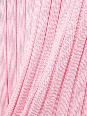 JIL SANDER Ribbed-knit Midi Skirt With Embellished Hem