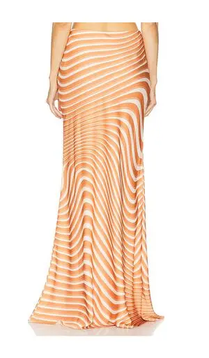 Rococo Sand Satin Maxi Skirt