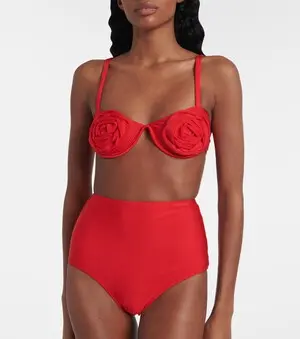 ADRIANA DEGREAS Floral Appliqué Bikini