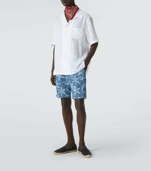 Vilebrequin Printed Cotton Bermuda Shorts