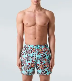 Vilebrequin Moorise Printed Swim Trunks - Blue