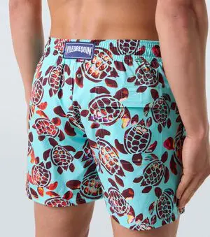 Vilebrequin Moorise Printed Swim Trunks - Blue