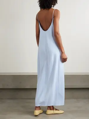 Another Tomorrow Hemp-blend Maxi Dress